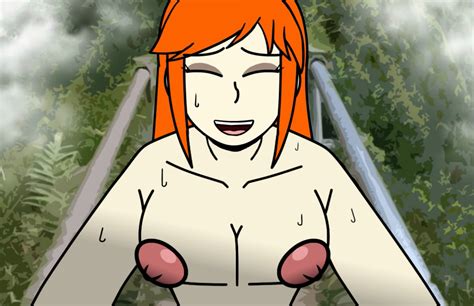 Rule 34 Big Breasts Nervous Smile Nervous Sweat Nude Edit Nude Filter Orange Hair Top View