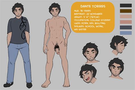 [oc] Dante Torres Ref Sheet By Myhentaigrid Hentai Foundry