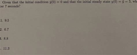 Solved Problem Marks For The Following First Order Chegg
