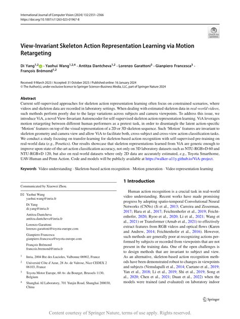 View Invariant Skeleton Action Representation Learning Via Motion