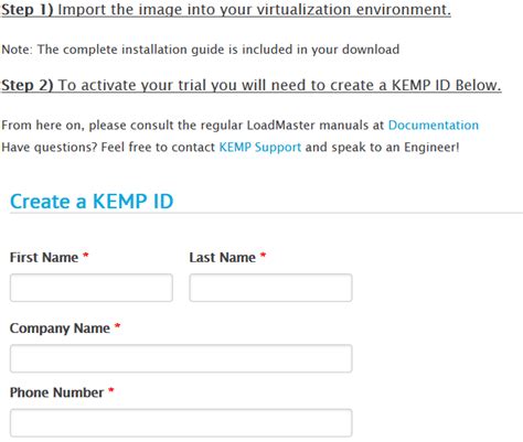 Install Kemp Virtual Load Balancer Gansercom
