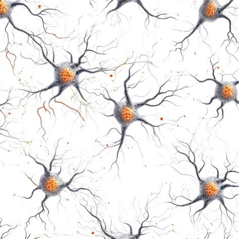 Human Neuron Diagram Dendrites Axons And Synapses Premium Ai Generated Image
