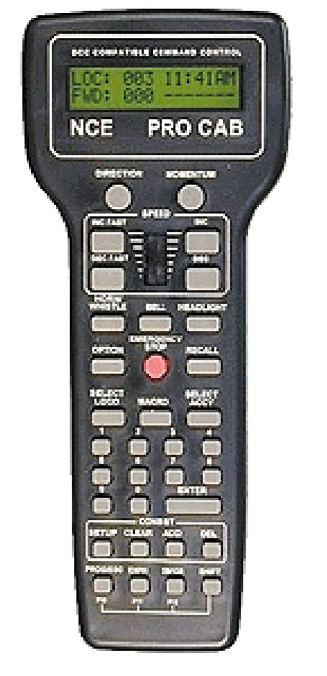 Nce Deluxe Master Cab W Lcd DCC DIGITAL TRAIN CONTROL SYSTEMS