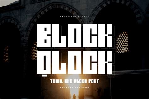 Block Qlock Font