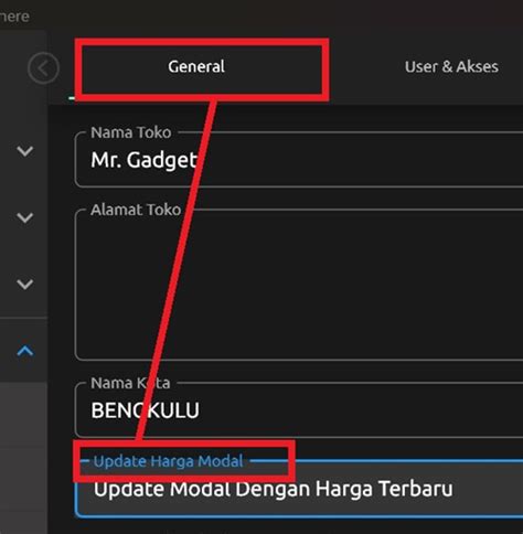 Cara Setting Modal Tidak Update