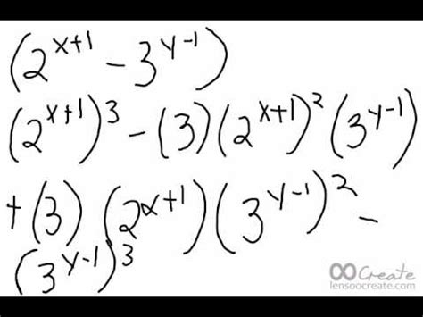 Cube Of A Binomial Tutorial YouTube