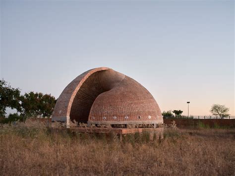 Twisted Brick Shell Concept Library Hcch Studio Archdaily