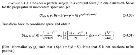 Solved Exercise Consider A Particle Subject To A Chegg Com