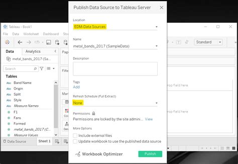 How To Publish A Data Source Tableau Gt