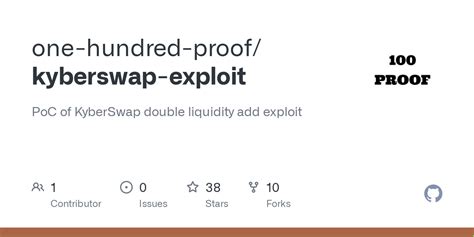 Github One Hundred Proofkyberswap Exploit Poc Of Kyberswap Double Liquidity Add Exploit