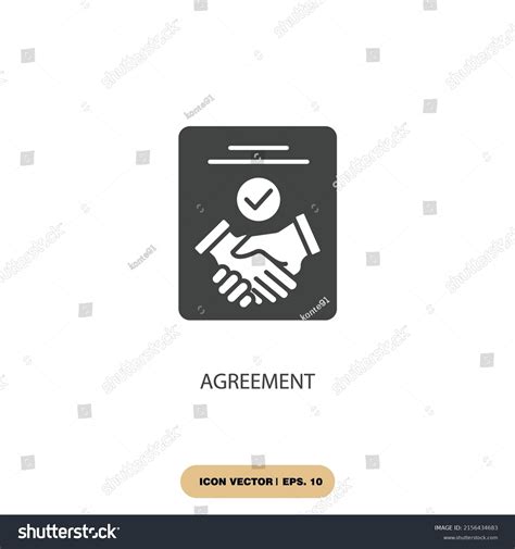 Agreement Icons Symbol Vector Elements Infographic Stock Vector Royalty Free 2156434683