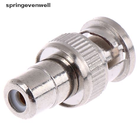Springevenwell อะแดปเตอร์เชื่อมต่อวิดีโอ Bnc ตัวเมีย เป็น Rca ตัวผู้ Bnc เป็น Av ตัวผู้