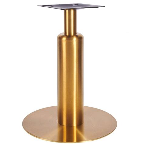Titan L Brass Table Base Large Tablesandtops