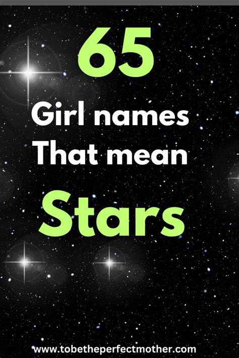 65 Celestial Girl Names That Mean Star Artofit