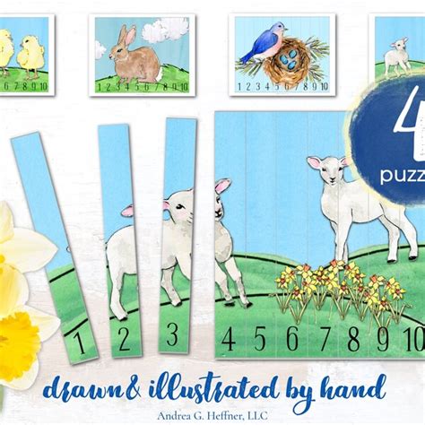 Number Sequencing Puzzles Etsy