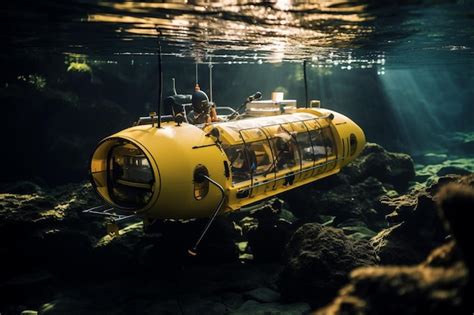 Autonomous Underwater Research Operation Premium Ai Generated Image
