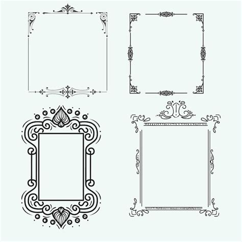 Premium Vector Decorative Text Dividers Floral Ornament Border