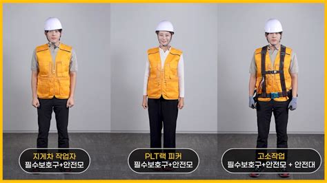 물류센터 작업자 보호구 착용안내 영상 산업 공장 안전교육 제작 Youtube