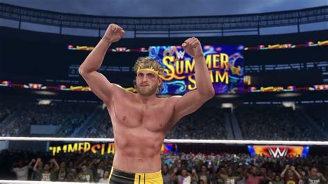 Wwe 2k23 Ps5 Logan Paul Vs The Miz Gameplay Summerslam Match 4k