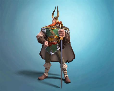 3d Character In Blender Viking Flippednormals