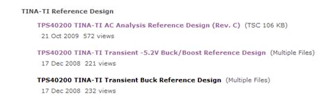 How To Use Tina Ti Files From The Product Folder Simulation Hardware