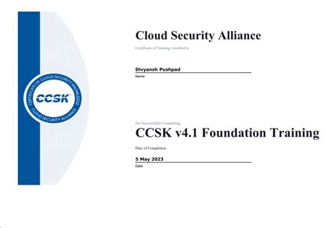Divyansh Pushpad On Linkedin Cloudsecurity Ccsk Cloudsecurityalliance Cybersecurity
