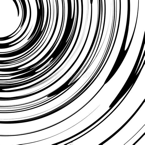 Rotating Spiral Element Abstract Swirl Vortex Shape Stock Vector