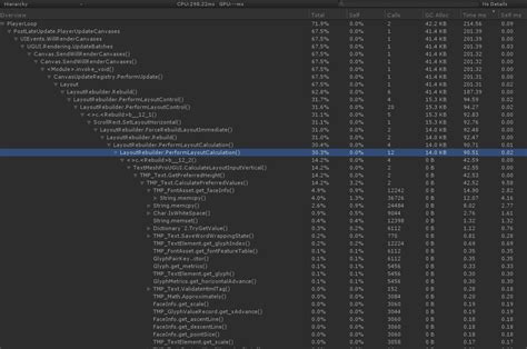 Significant Perf Drop Using A Text Field Inside A Scrollrect Unity
