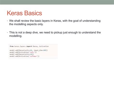 Keras A Versatile Modeling Layer For Deep Learning Pptx Artificial Intelligence