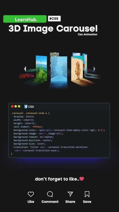 3d Image Carousel Codewithmuhilan Css Coding Gsap Learnhub