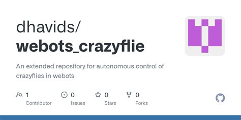 Github Dhavids Webots Crazyflie An Extended Repository For Autonomous Control Of Crazyflies