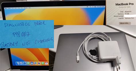Diagnostics Error Ppp007 Battery Not Charging Issue 2020 Macbook Pro M1 Rmacbook