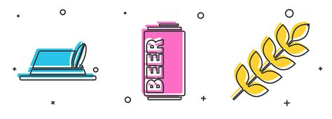 세트 옥토버페스트 모자 맥주 캔 쌀 밀 옥수수 귀리 호밀 보리 아이콘으로 설정된 시리얼 세트 벡터 강철에 대한 스톡 벡터 아트 및 기타 이미지 Istock