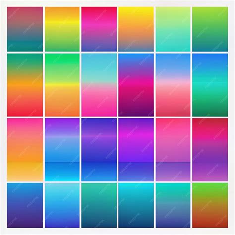 Precious Color Gradients Swatch Set For Creative Projects Premium Ai Generated Image
