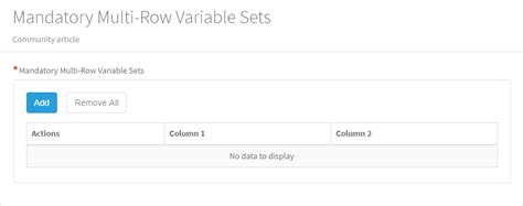 Conditional Visible Multi Row Variable Set ServiceNow Community