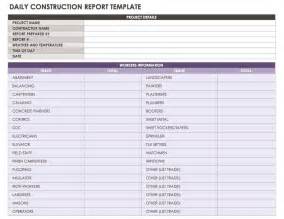 Construction Daily Reports Templates Or Softwaresmartsheet