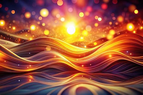 captivating abstract wallpaper design warm waves of light for a