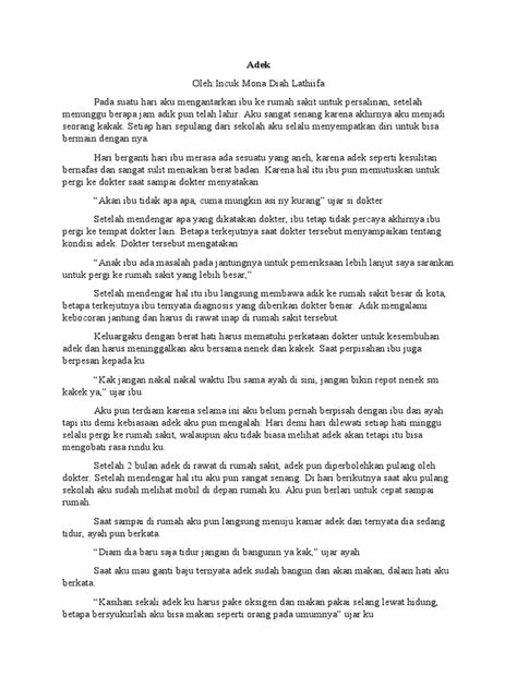 Cerpen Berjudul Adek Pdf