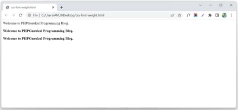 Css Font Weight Font Weight With A Number