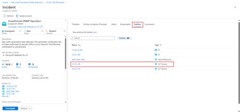 Investigate And Detect Threats For Iot Devices Microsoft Defender For Iot Microsoft Learn
