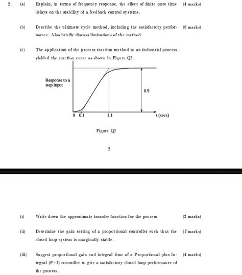 2 A Explain In Terms Of Frequency Response The Effect Of Finite
