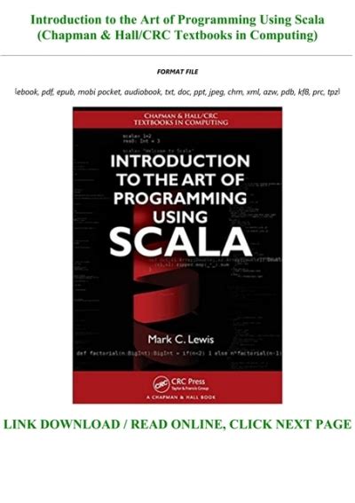 [download] introduction to the art of programming using scala chapman