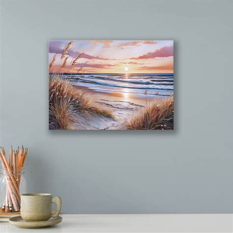Dunes At Sunset Unframed Coastal Art Print Multiple Sizes Stride Coastal