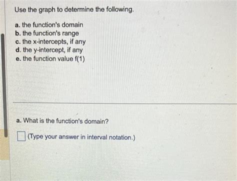 solved use the graph to determine the following a the