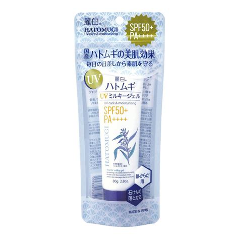 Reihaku Hatomugi Sunscreen The Uv Milky Gel Spf50 80g