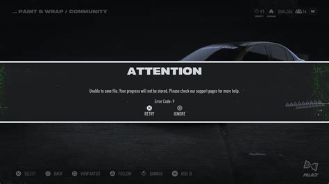 Getting Error When Equipping Any Wrap How Do A Fix Rneedforspeed