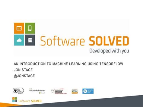 An Introduction To Machine Learning Using Tensorflow Pptx Artificial Intelligence