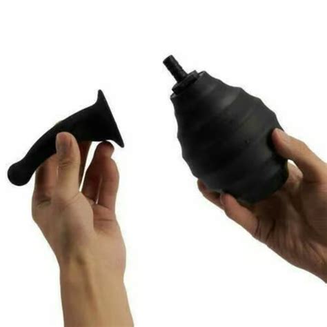 Fleshline Curved Tip Ribbed Bulb Anal Douches Anal Sex Cleaner Fleshline