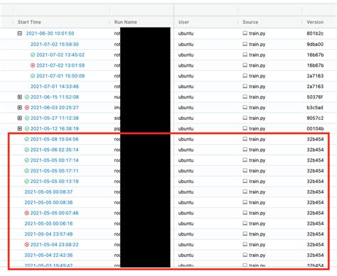 BUG Inconsistent UI When Using Nested Runs And The Runs List Is