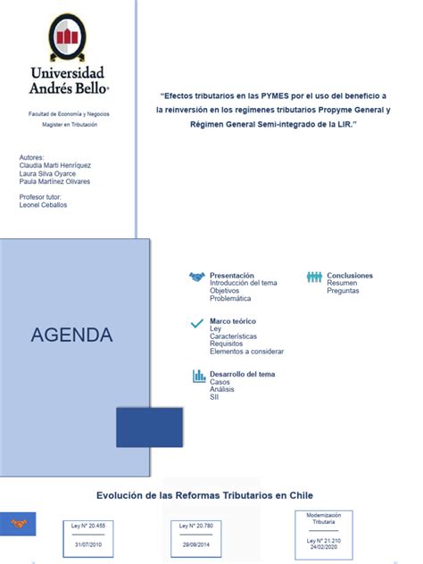 Presentacion Tesis Ppt Opcion I Pdf Impuestos Pequeñas Y Medianas